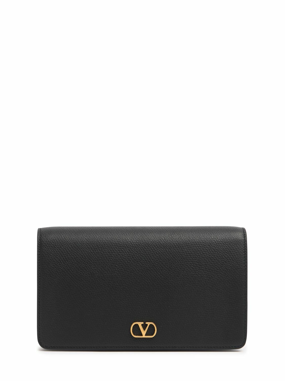 VALENTINO GARAVANI Vlogo Signature Leather Wallet with chain Valentino ...