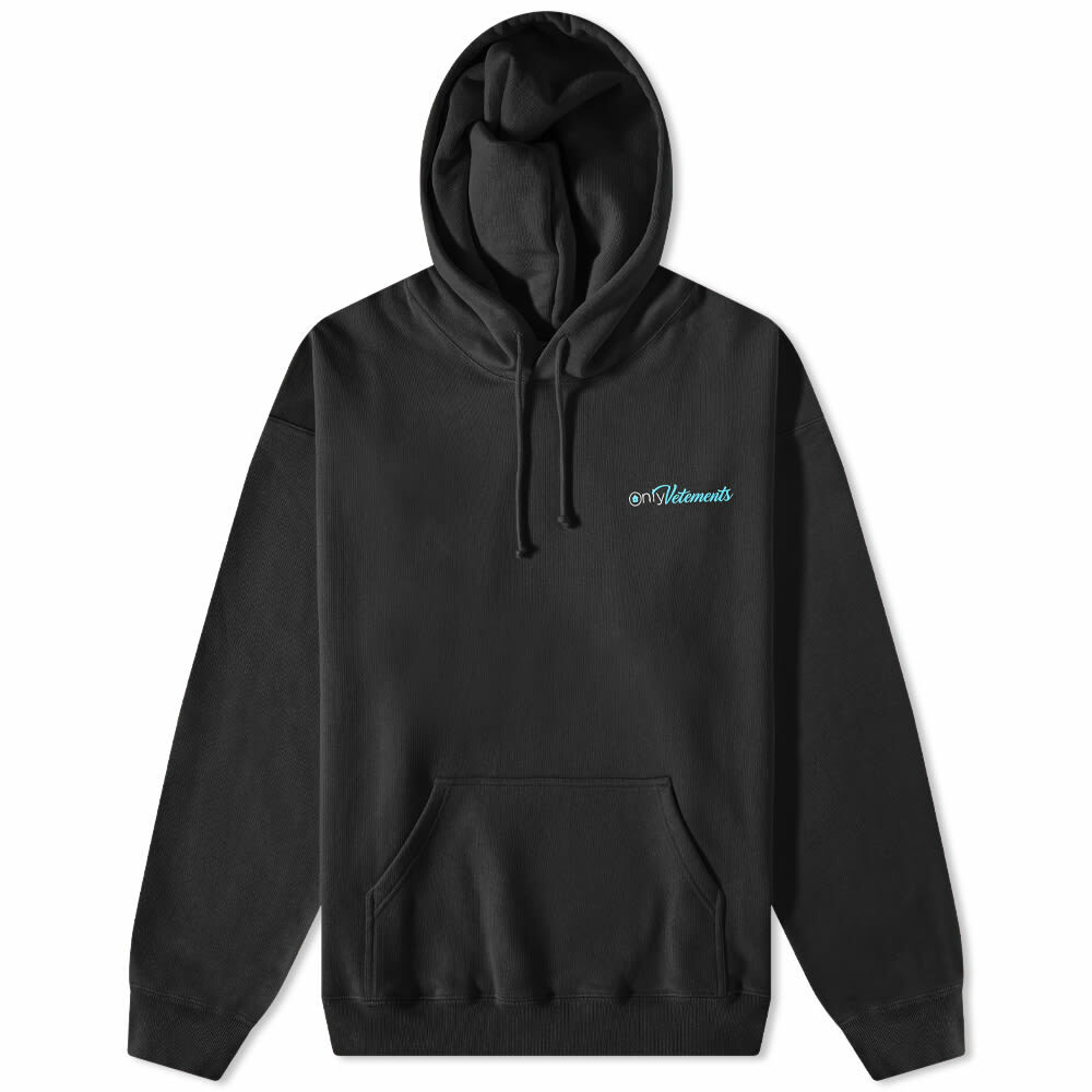 Vetements Men's Only Popover Hoody in Black Vetements