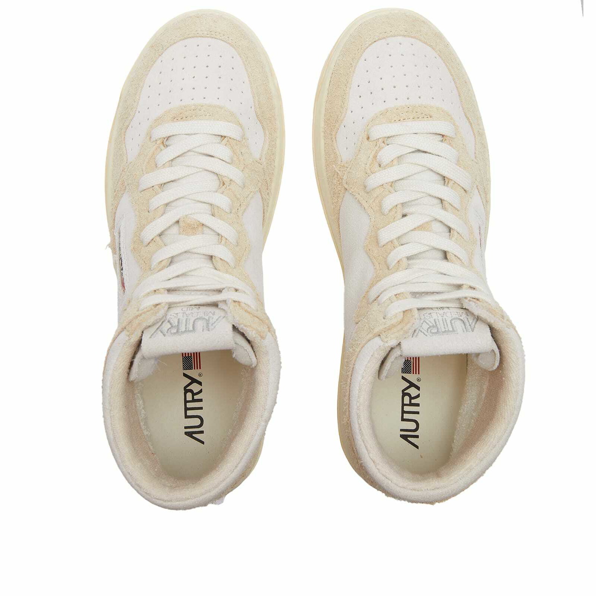 Autry Women's Medalist Mid Sneakers in Beige Autry