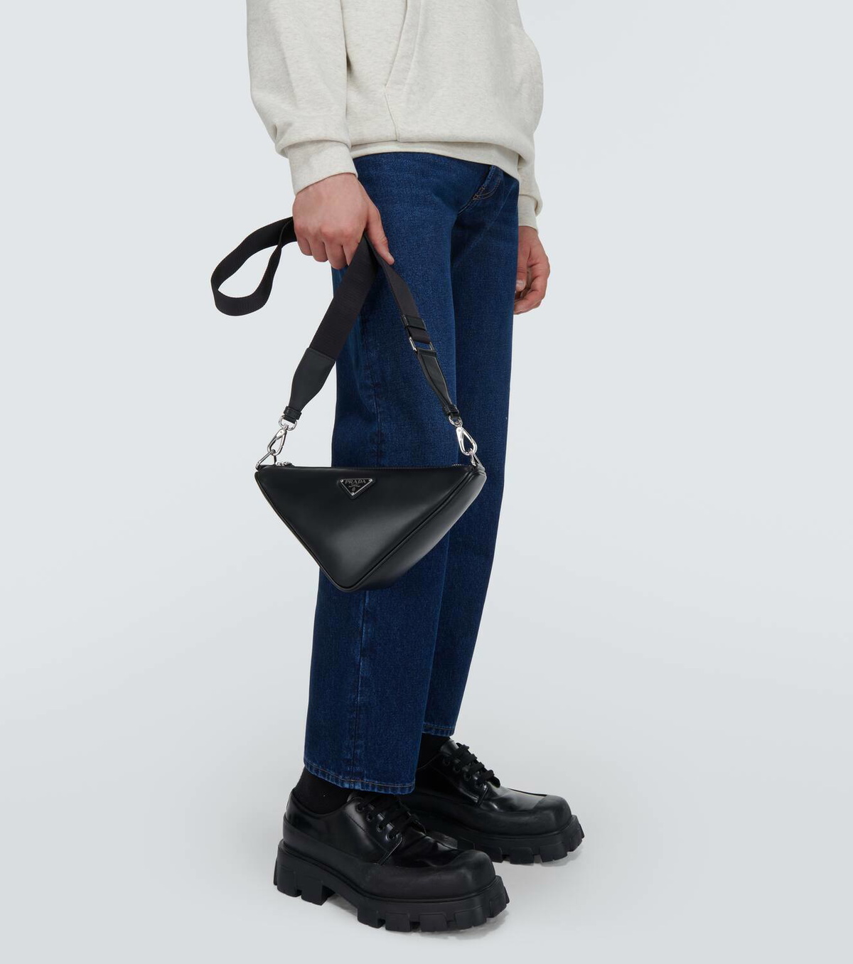 Prada Triangle leather shoulder bag Prada
