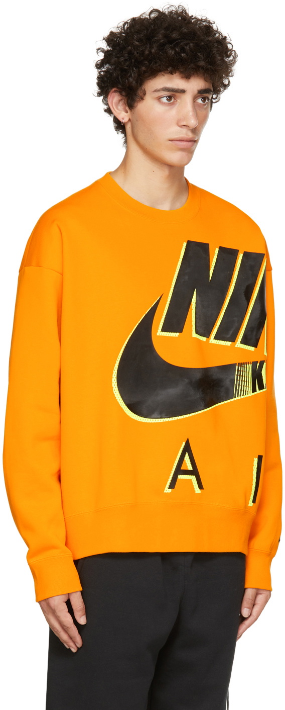 Nike Orange Kim Jones Edition Fleece Crew NRG Sweatshirt Nike