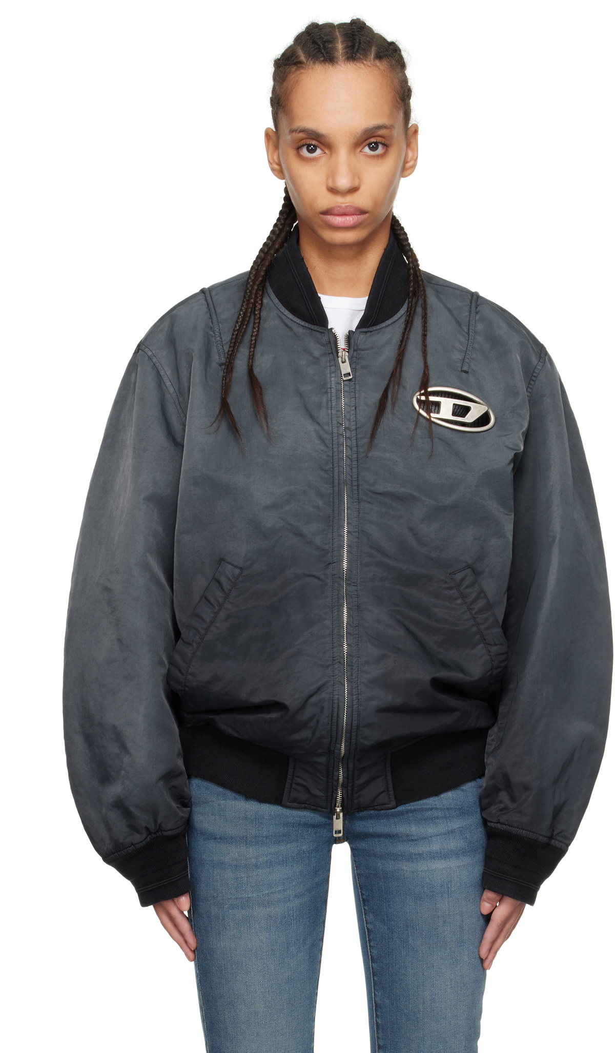 Diesel Black J-Kepes Bomber Jacket Diesel
