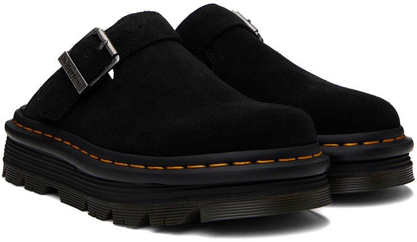 Dr. Martens Black ZebZag Slingback Platform Mules Dr. Martens