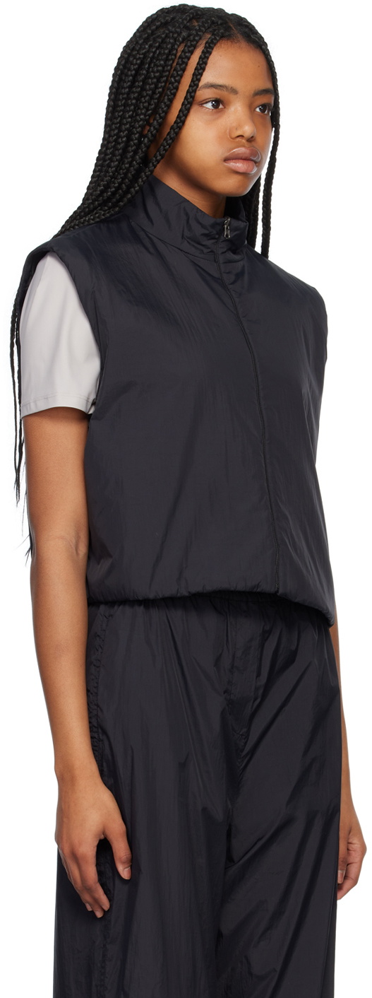 AMOMENTO Black Detachable Sleeve Reversible Jacket AMOMENTO