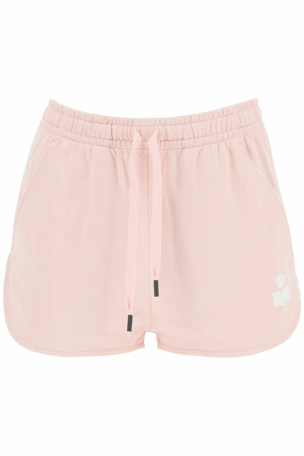 ISABEL MARANT ETOILE mifa sports shorts with flocked logo Pink Isabel ...