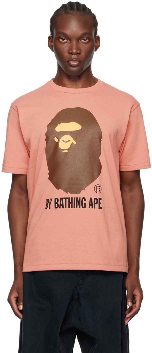 BAPE Pink 'By Bathing Ape' T-Shirt A Bathing Ape