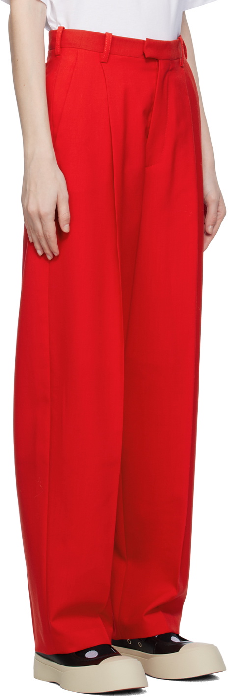Marni Red Tailored Trousers Marni