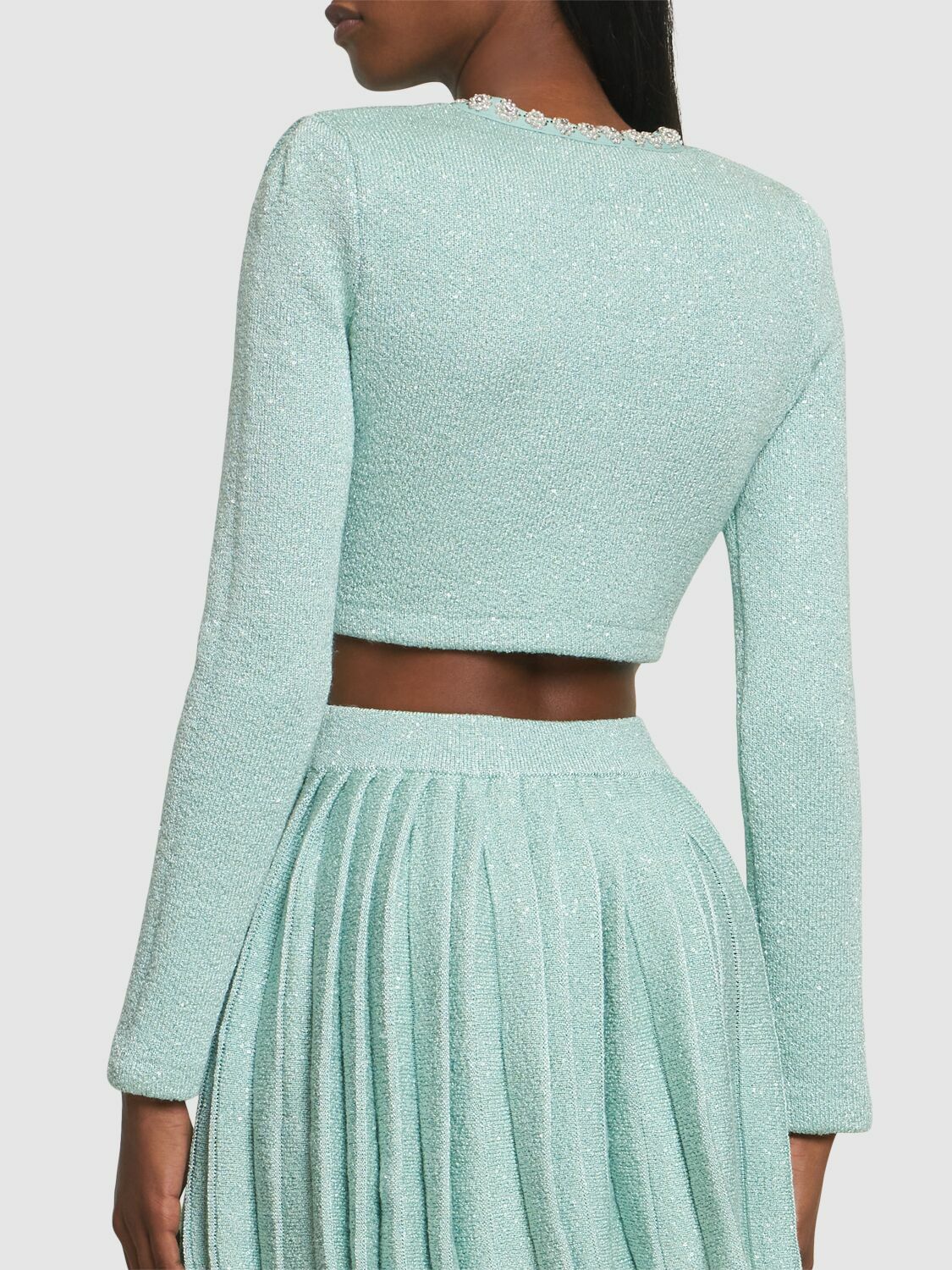 SELF-PORTRAIT - Sequined Knit Cardigan Self-Portrait