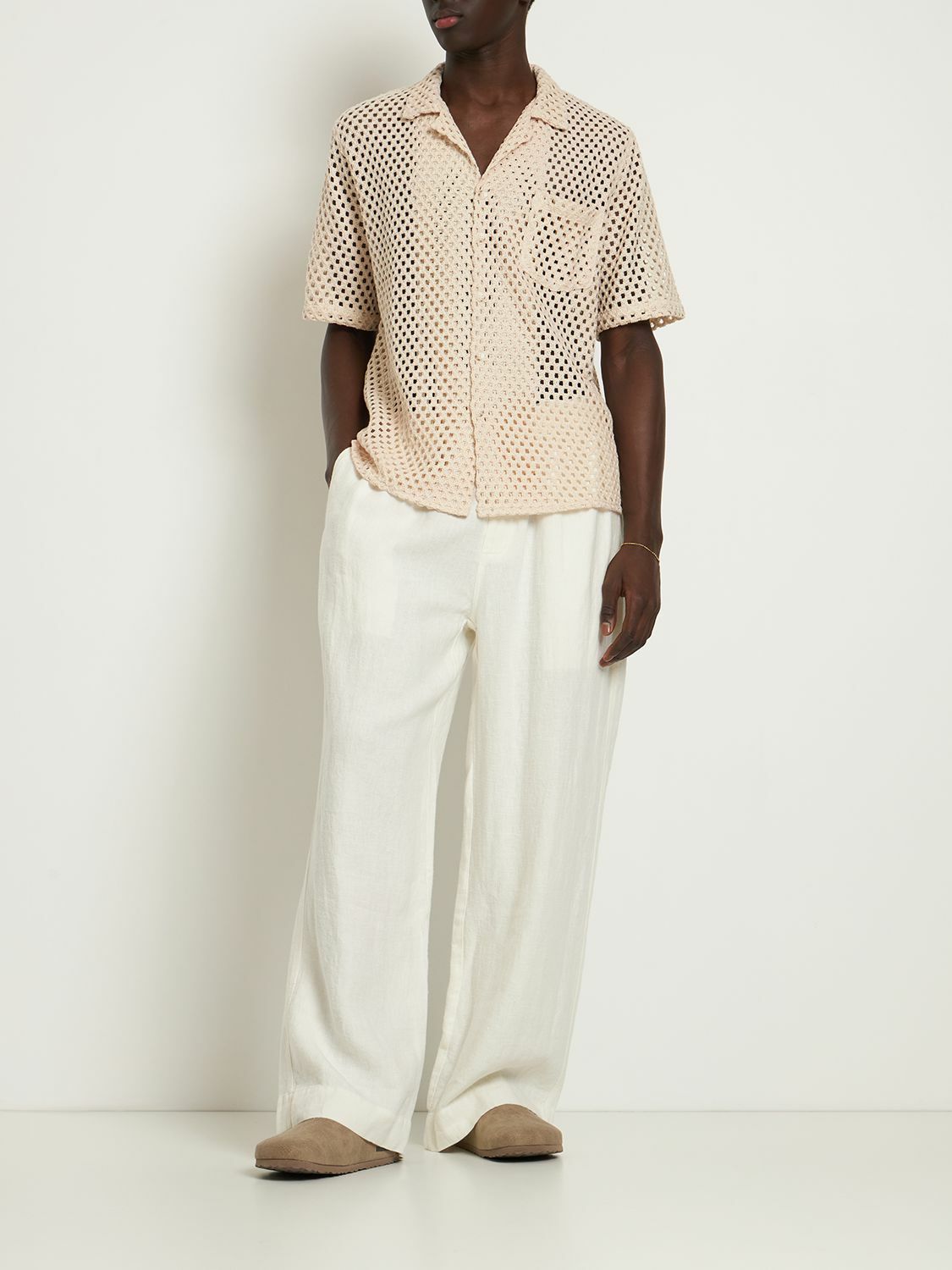 COMMAS - Wide Leg Linen Pants Commas