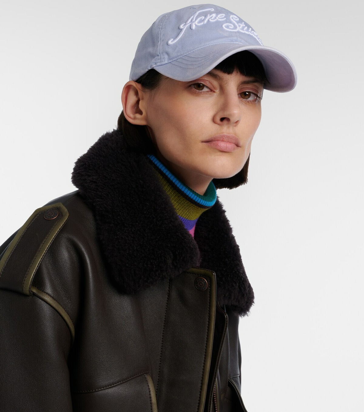 Acne Studios Logo denim baseball cap Acne Studios