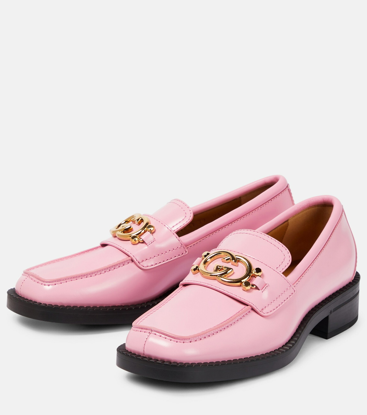 Gucci - Interlocking G leather loafers Gucci