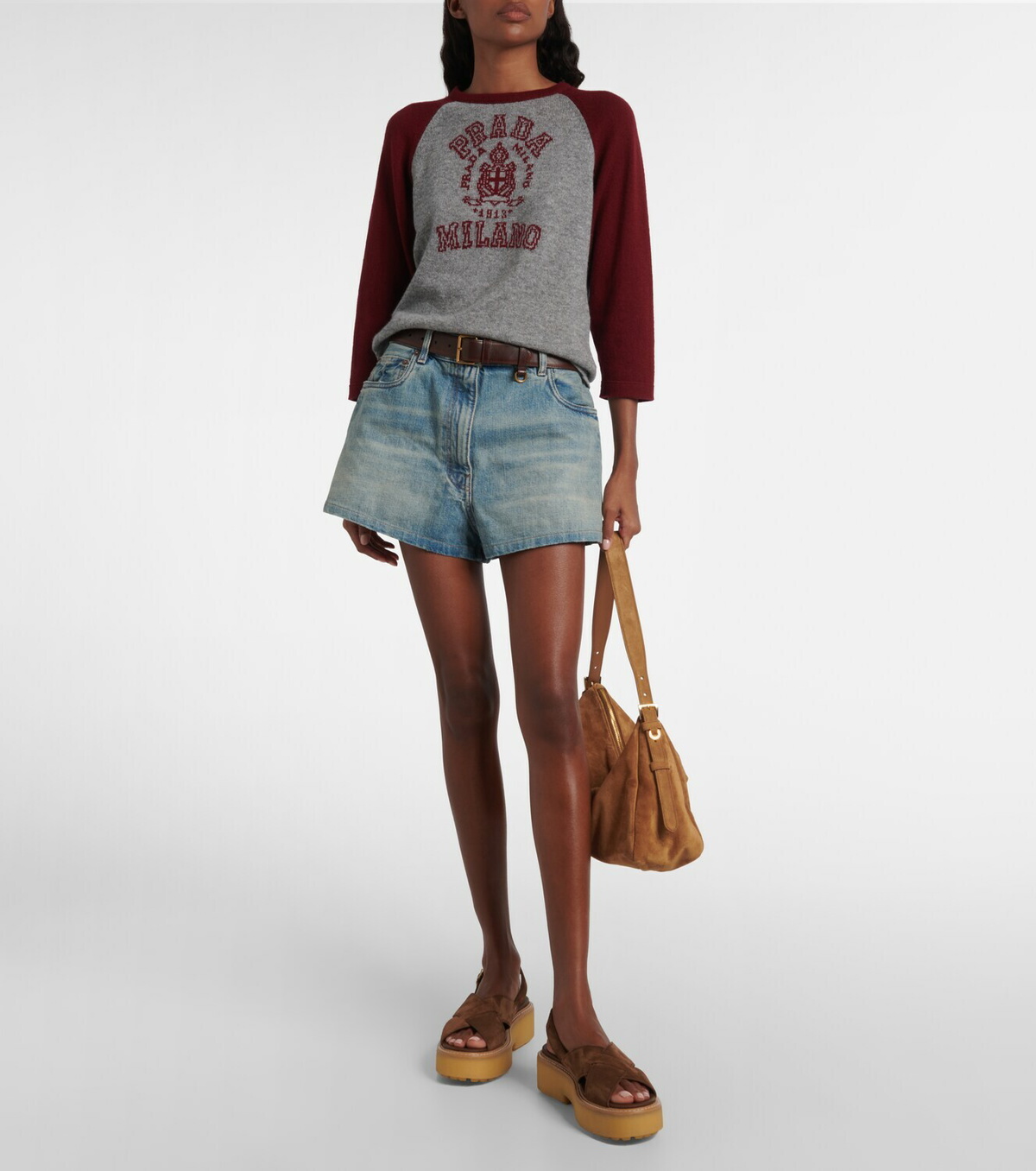 Prada Suede platform sandals Prada
