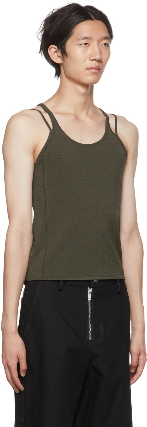 Dion Lee Khaki Density Tank Top Dion Lee
