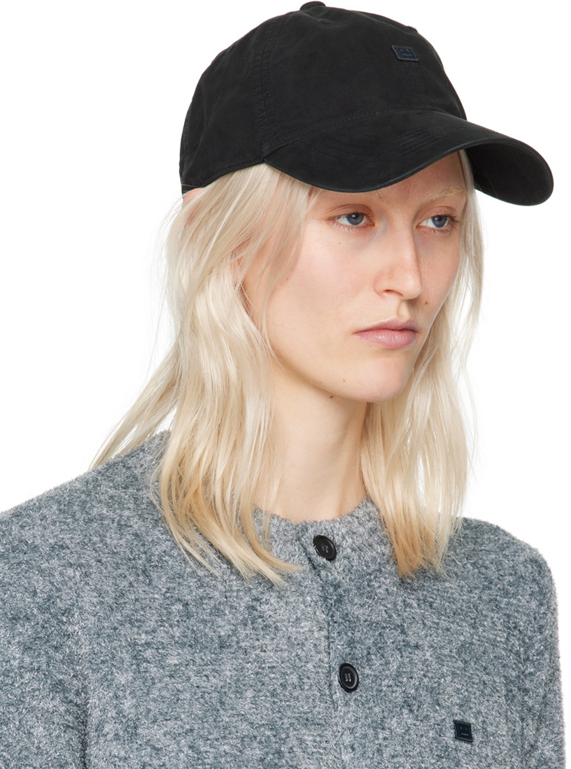 Acne Studios Black Patch Cap Acne Studios