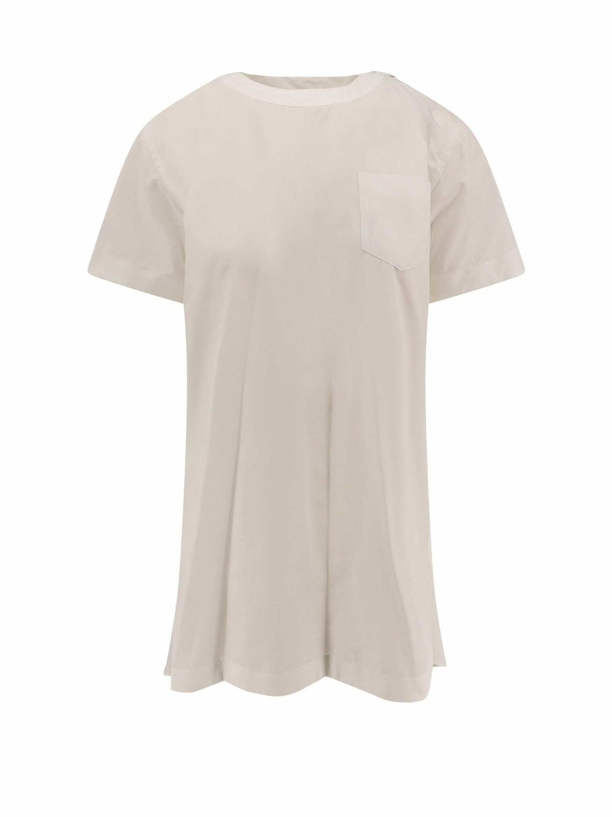 Sacai Dress With Draped Cotton Inserts On The Back Sacai