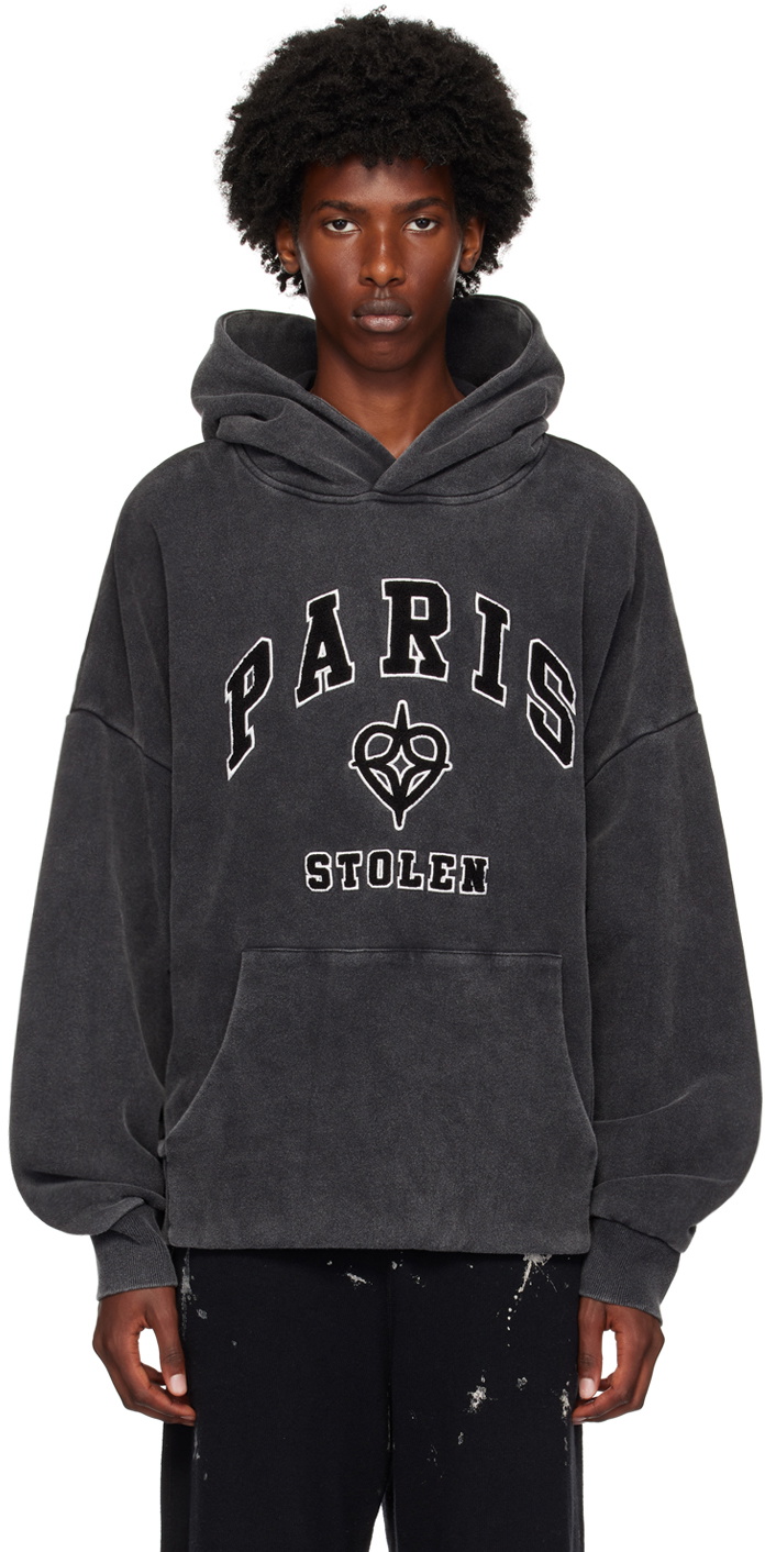 Stolen Girlfriends Club Gray Power Of Paris Hoodie Stolen Girlfriends Club