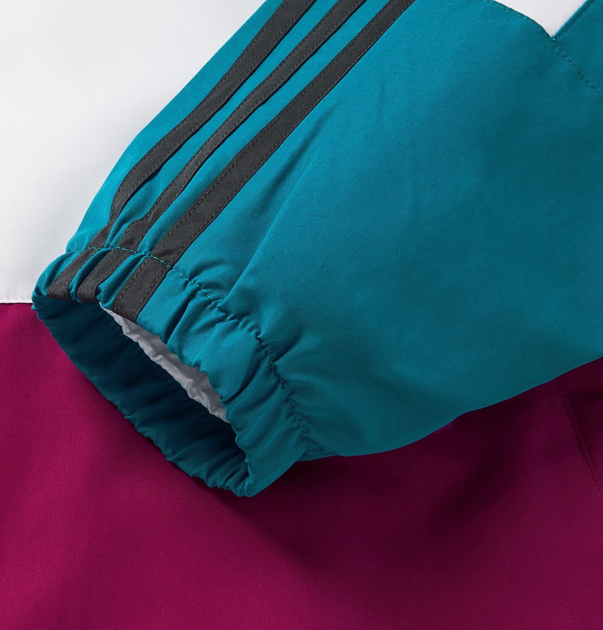 adidas Originals - Color-Block Shell Track Jacket - White adidas Originals