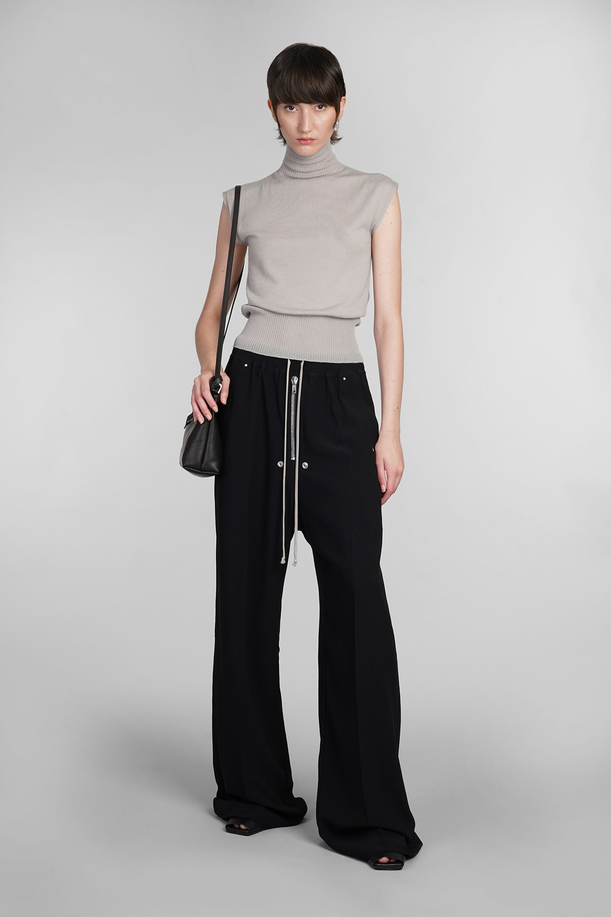 Rick Owens Wide Bela Pants Pants In Black Viscose Rick Owens