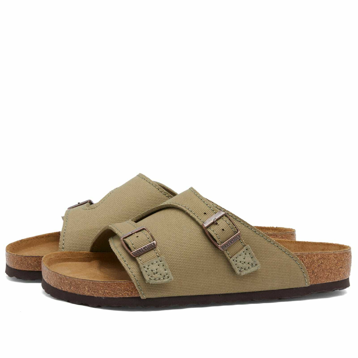 Birkenstock Men's x Jesse Leyva Zürich in Faded Khaki Suede/Canvas ...