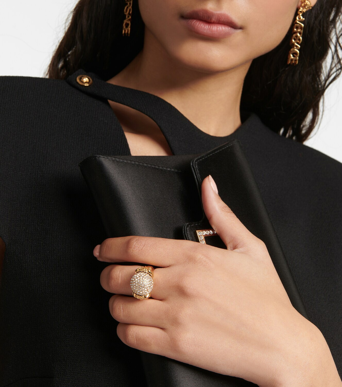 Versace - Medusa embellished ring Versace