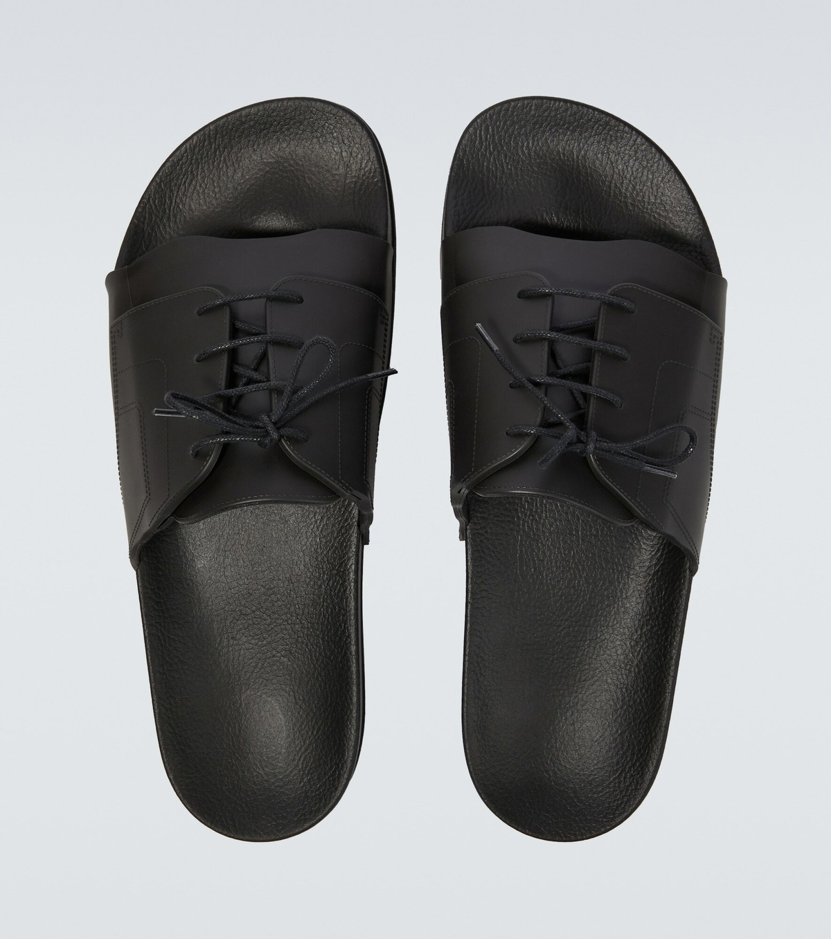 Maison Margiela - Lace-up rubber slides Maison Margiela