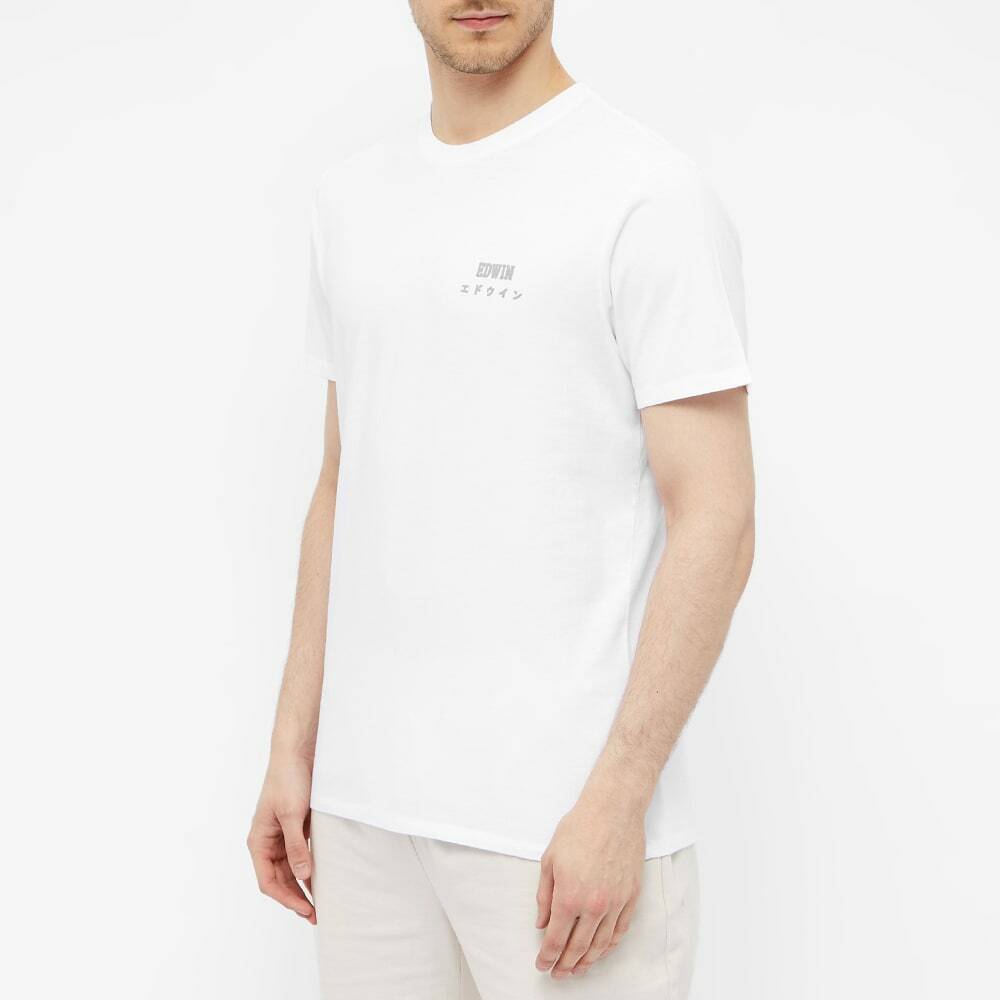 Edwin Men's Logo Chest T-Shirt in White Edwin