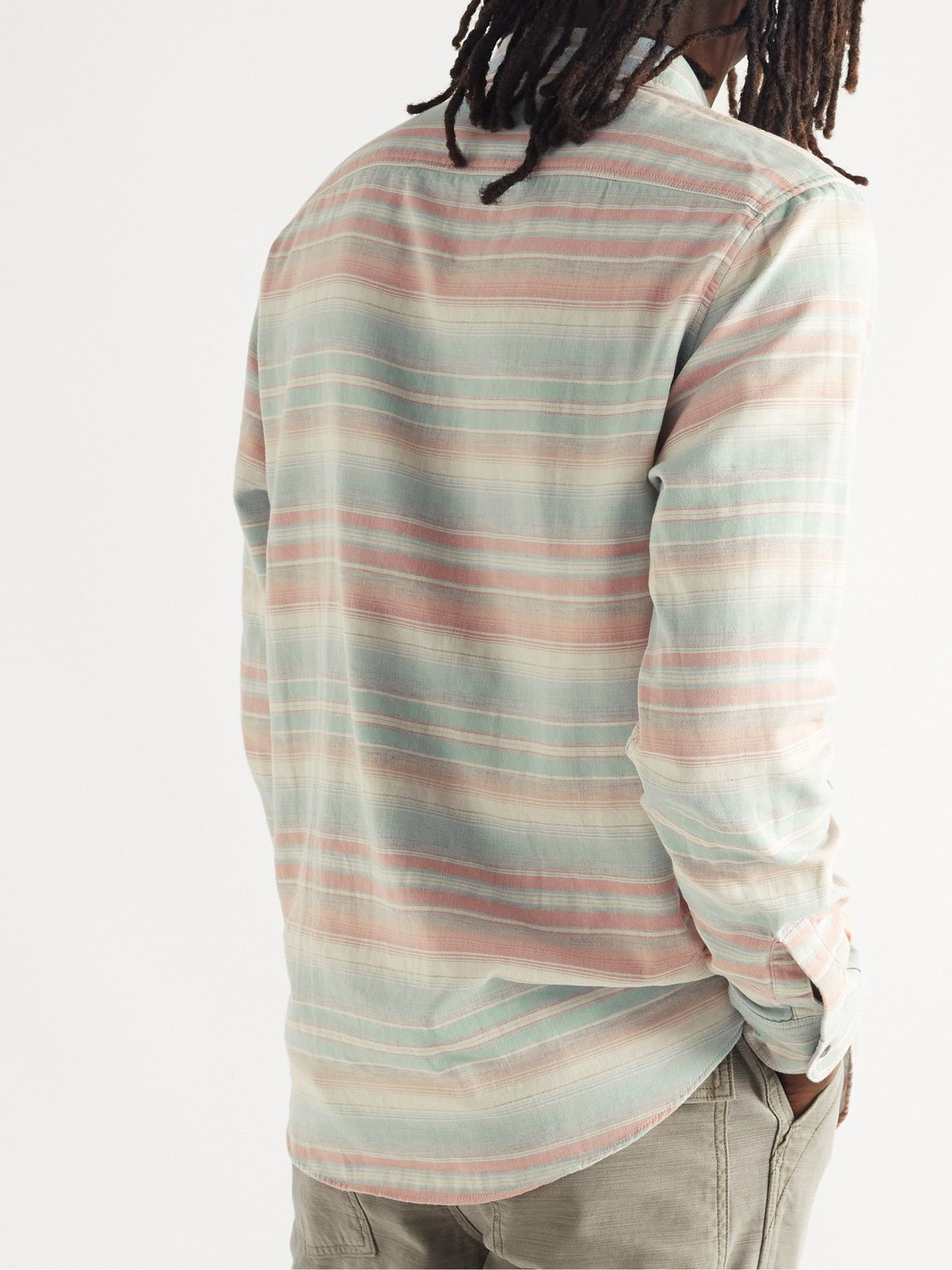 FAHERTY - Reversible Striped Cotton Shirt - Multi Faherty