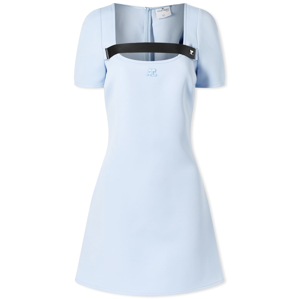 Courreges Women's Courrèges Twill A-Line Strap Dress in Sky Courreges