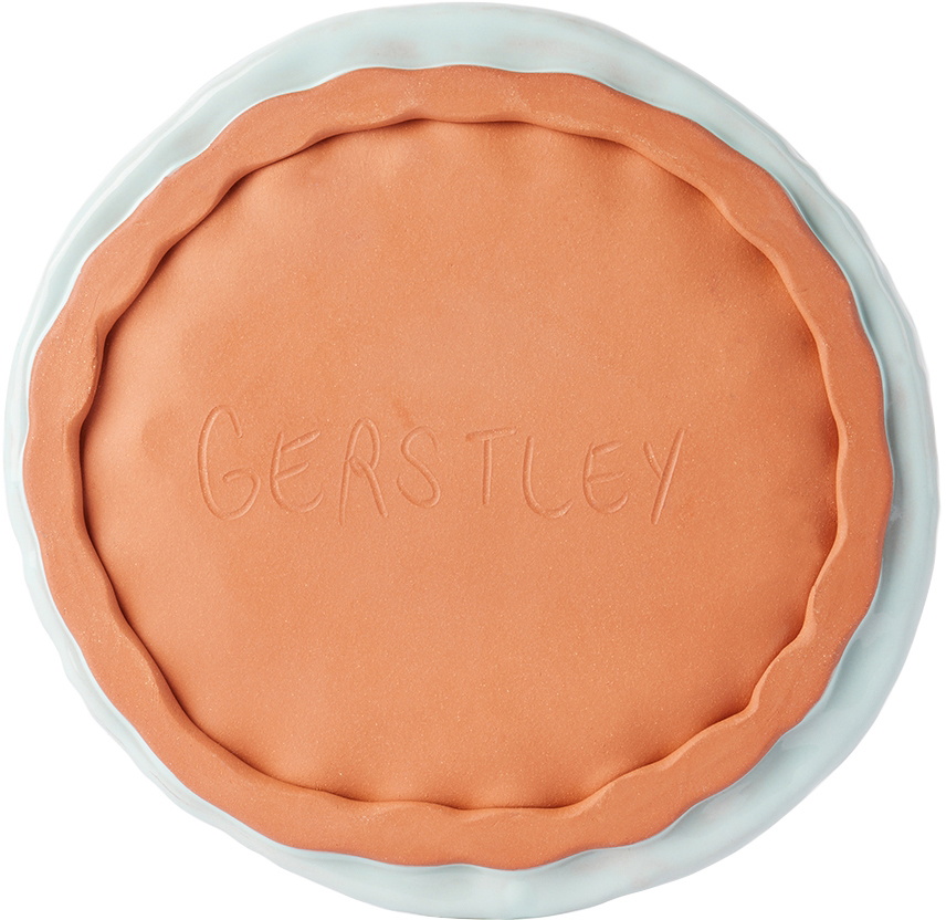 GERSTLEY Blue & Green Dinner Plate Set