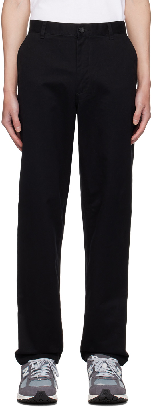 Reigning Champ Black Cotton Chino Ivy Trousers Reigning Champ