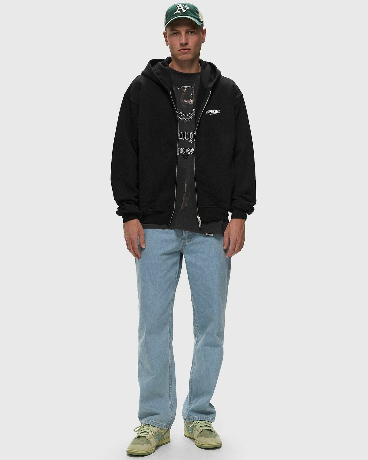 Represent Represent Owners Club Zip Hoodie Black Zippers Represent