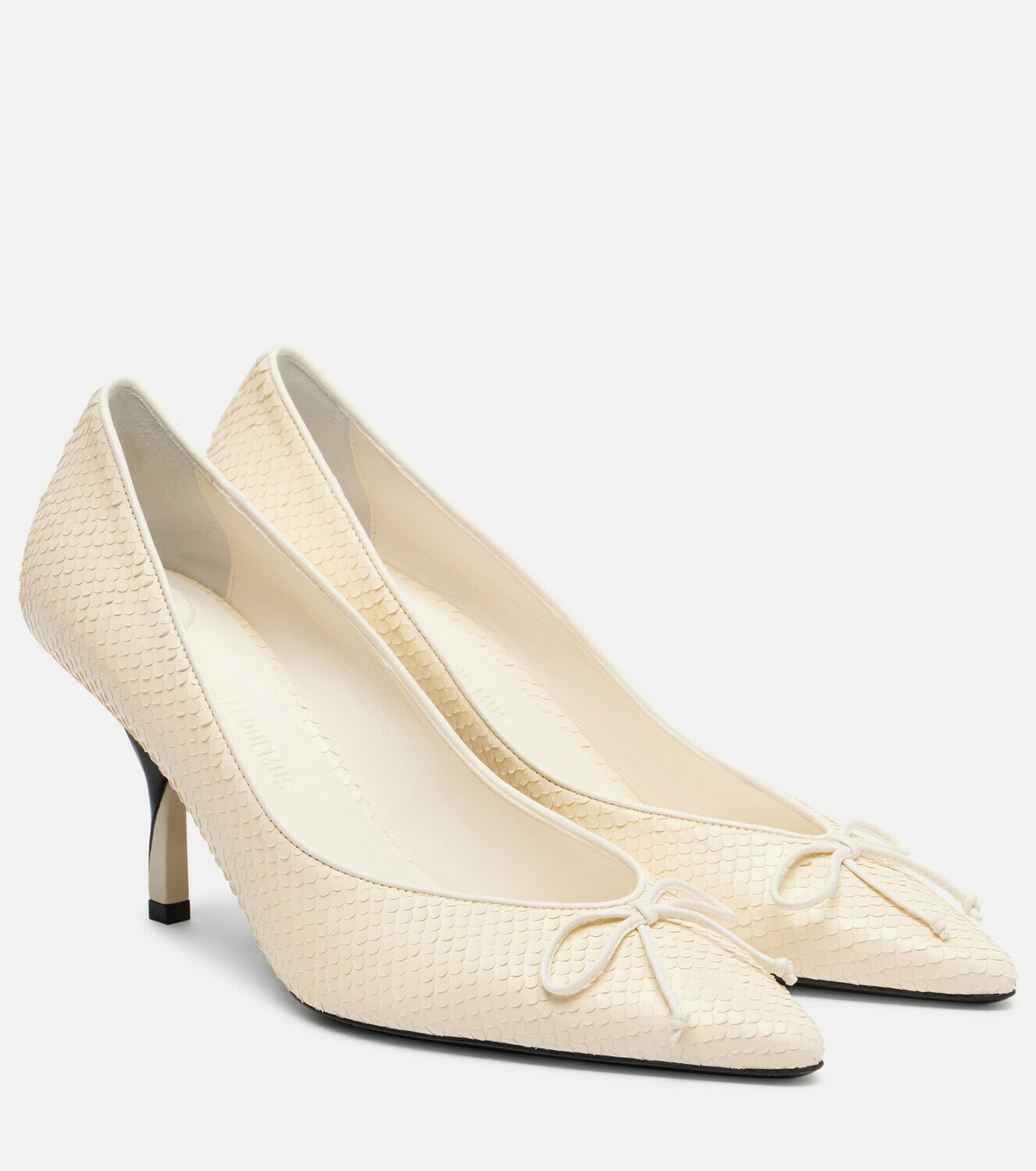 Jacquemus Tourni snake-effect leather pumps Jacquemus