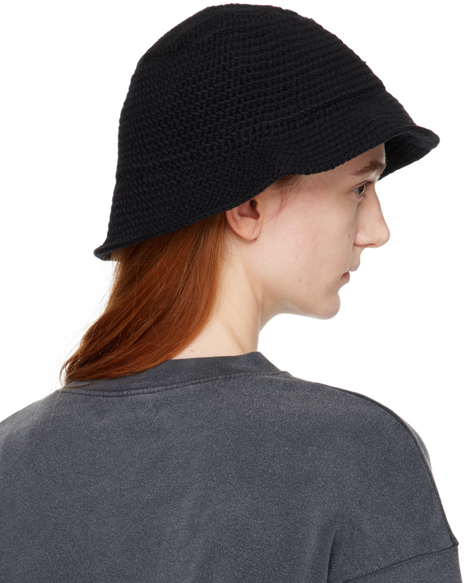 ANINE BING Black Darra Bucket Hat ANINE BING