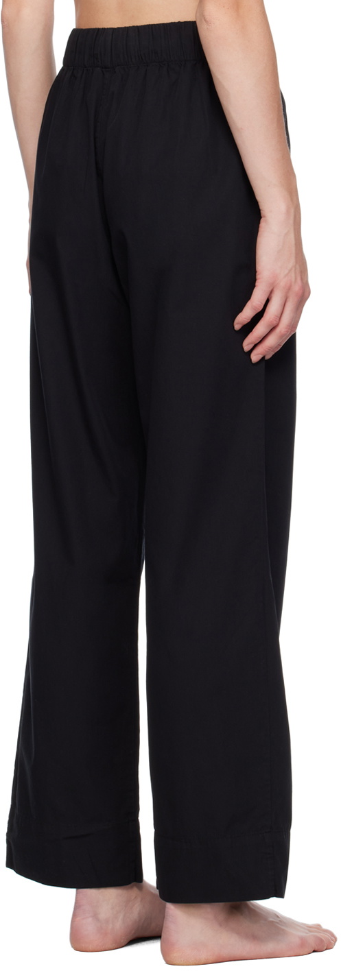 Tekla Black Drawstring Pyjama Pants Tekla Fabrics