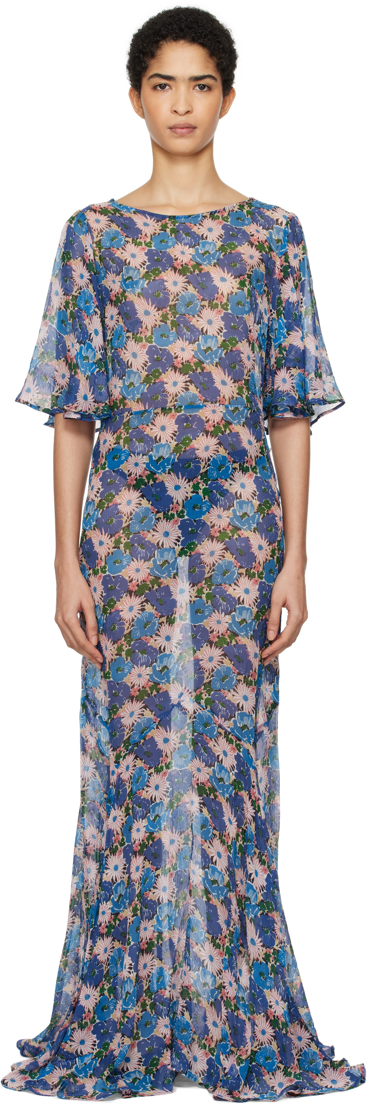 Bode Multicolor Daisy Fair Maxi Dress Bode