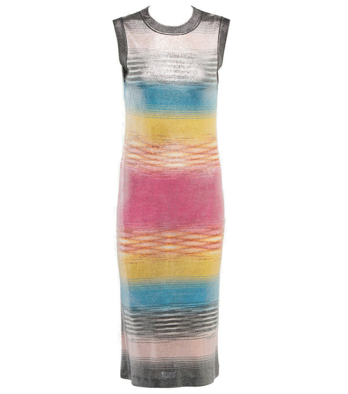 Missoni - Striped silk-blend midi dress Missoni