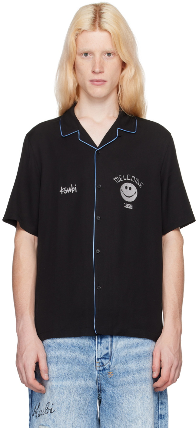 Ksubi Black Zine Resort Shirt Ksubi