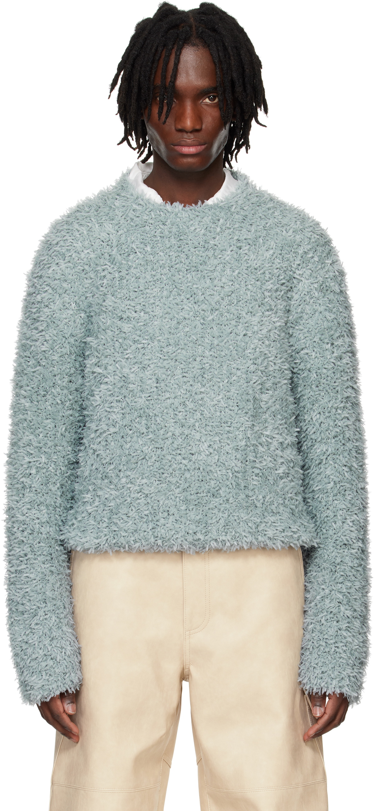 System Blue Fluffy Sweater System