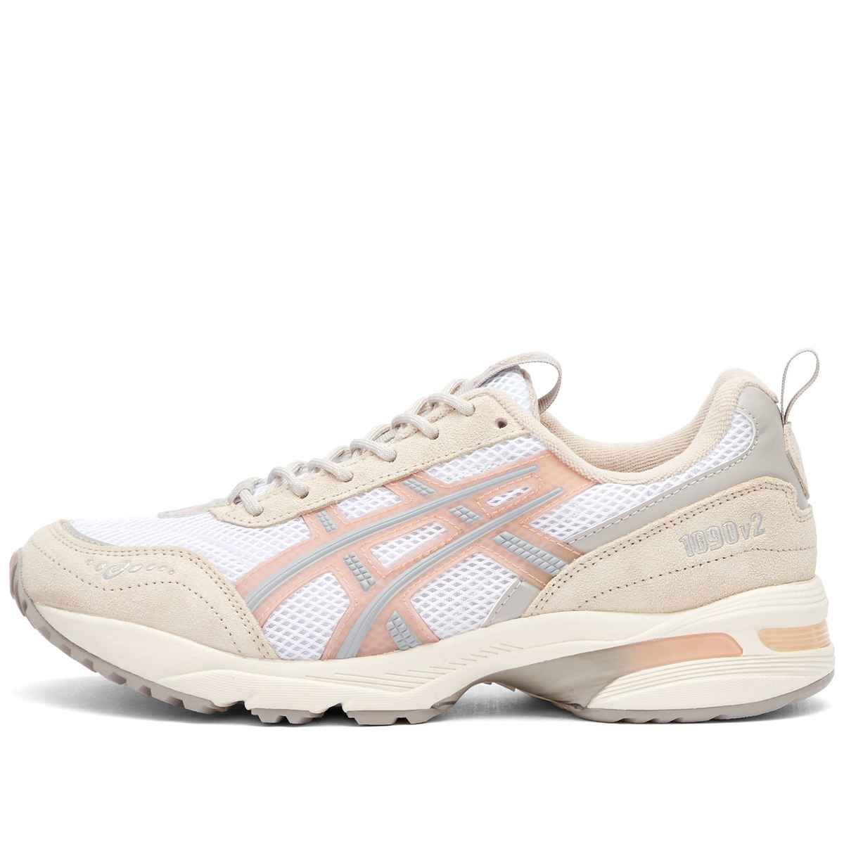 Asics Women's Gel-1090V2 Sneakers in White/Maple Sugar ASICS