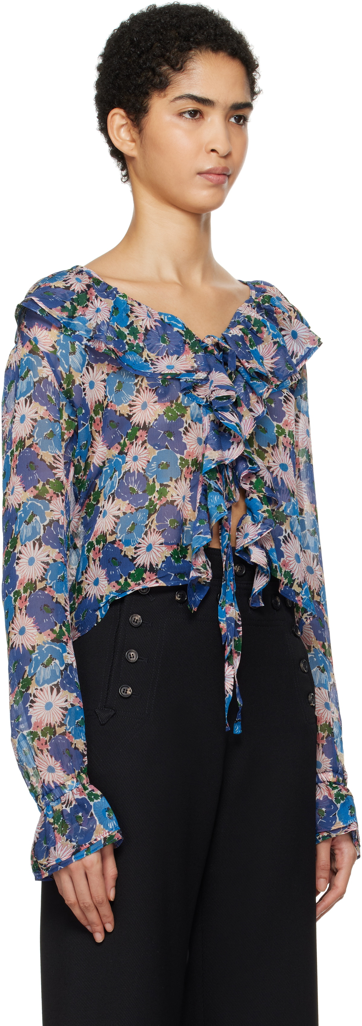 Bode Multicolor Daisy Blouse Bode
