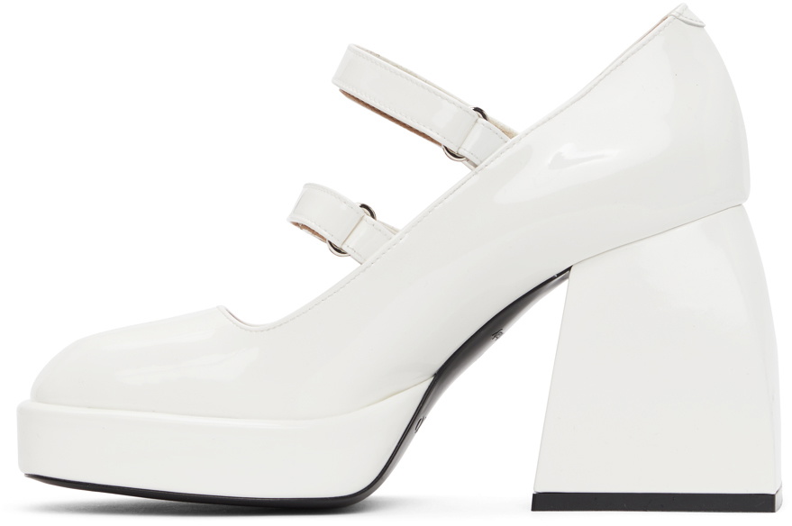 Nodaleto White Patent Bulla Babies 65 Heels Nodaleto