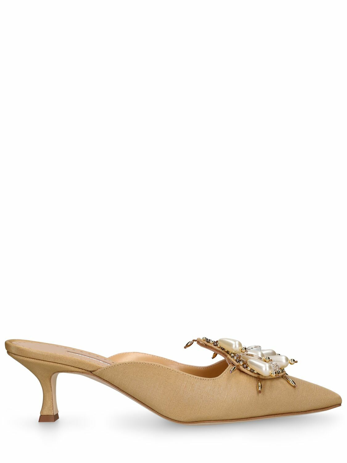 MANOLO BLAHNIK - 50mm Orientalia Grosgrain Mules Manolo Blahnik