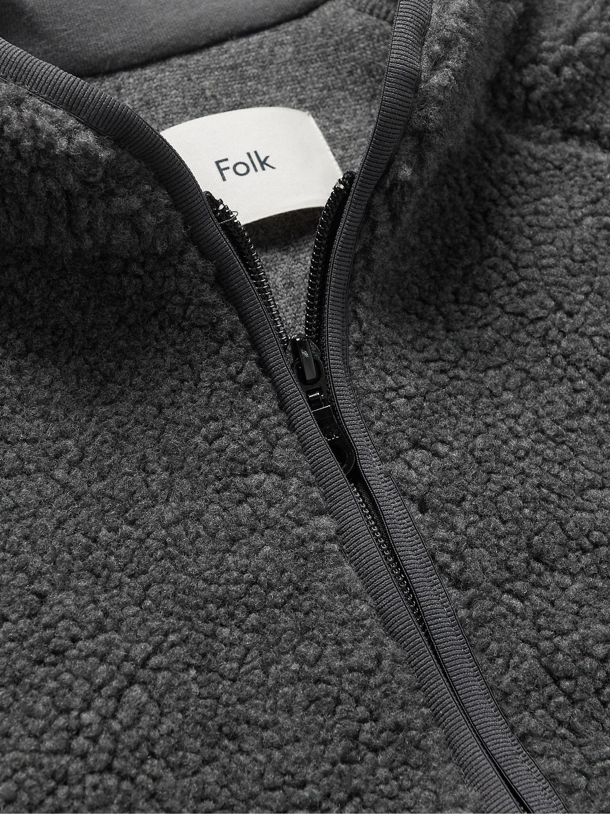 Folk - Puzzle Fleece Jacket - Gray Folk