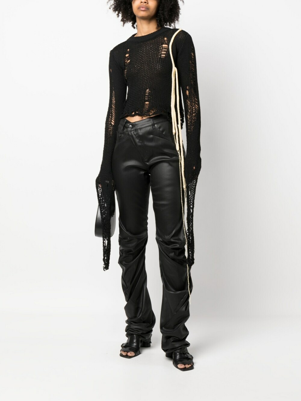 OTTOLINGER - Draped Biker Trousers Ottolinger