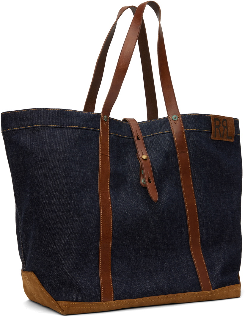 RRL Navy Pocket Denim Tote RRL