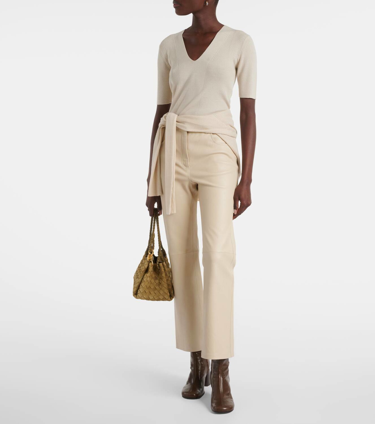 Joseph Ribbed-knit wool top Joseph