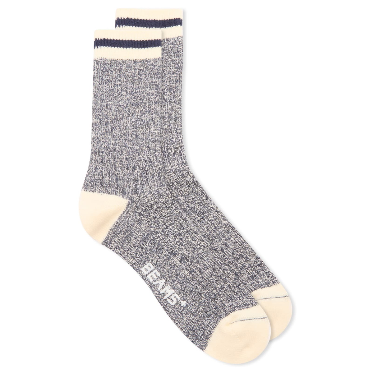 Beams Plus Men's Rag Sock in New Navy Beams Plus