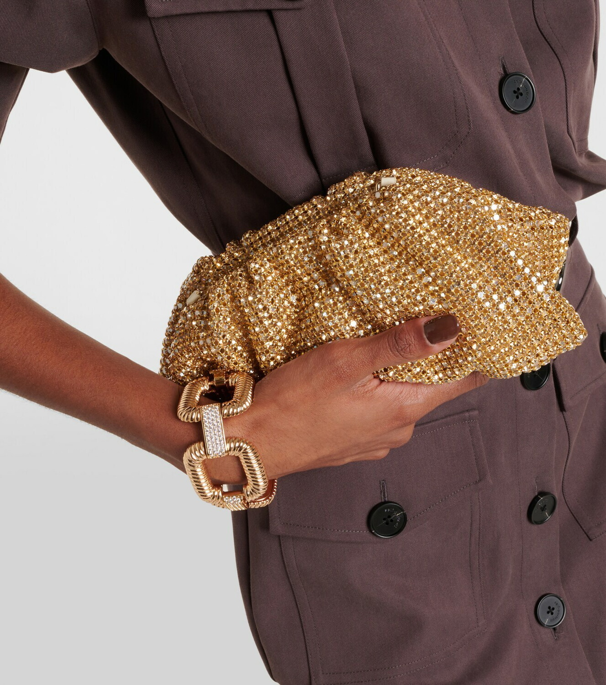 Self-Portrait Crystal-embellished shoulder bag Self-Portrait