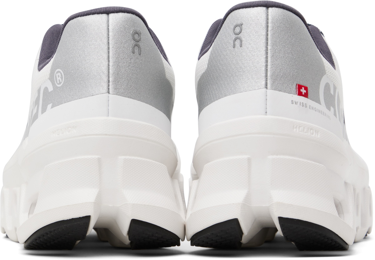 On White & Gray Cloudmonster Sneakers On