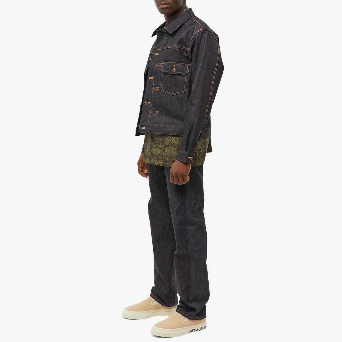 Visvim Men's Vivism 101 Unwashed Jacket in Denim Visvim